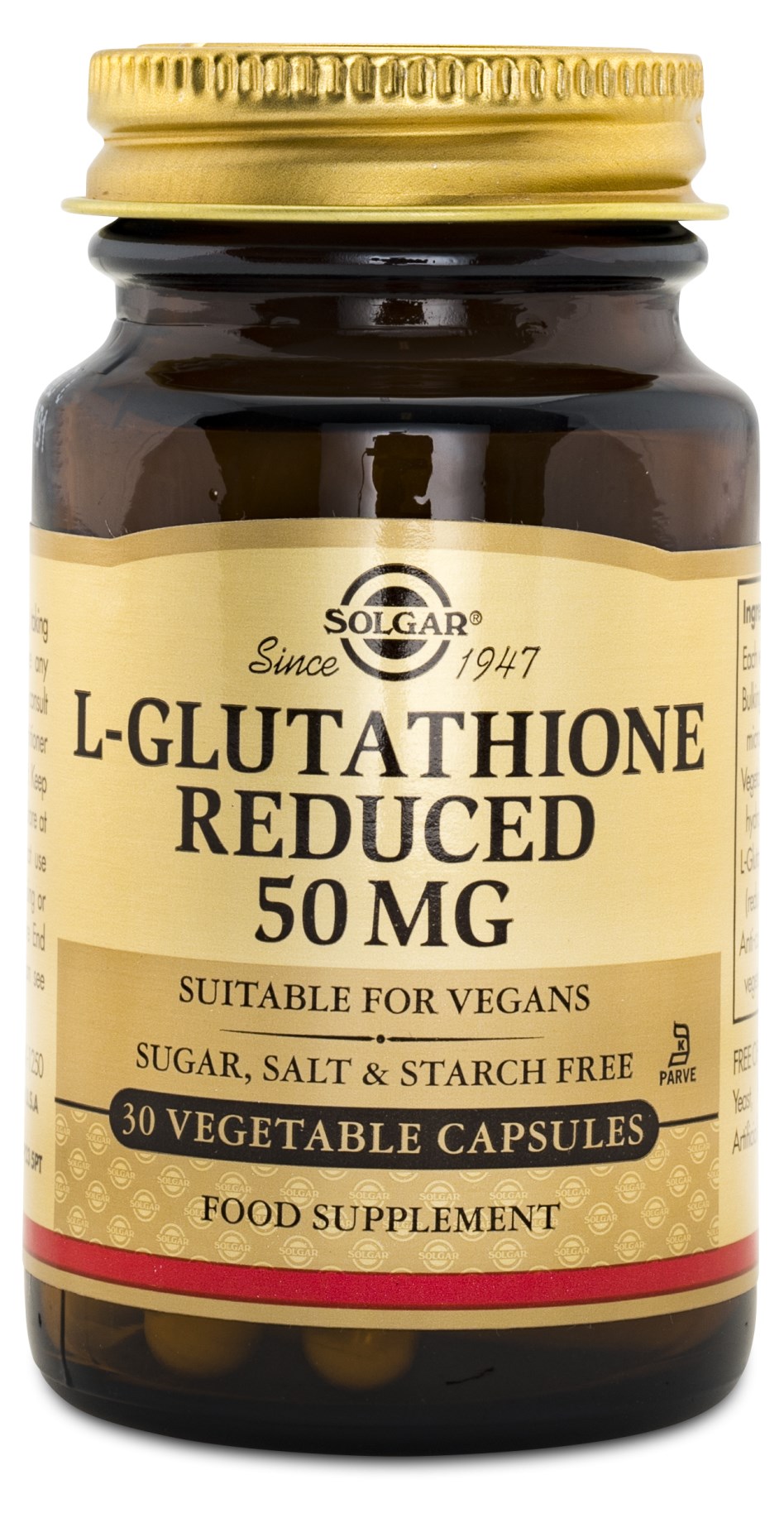 Køb Solgar L-Glutathione 50 mg hos Svensk Kosttilskud