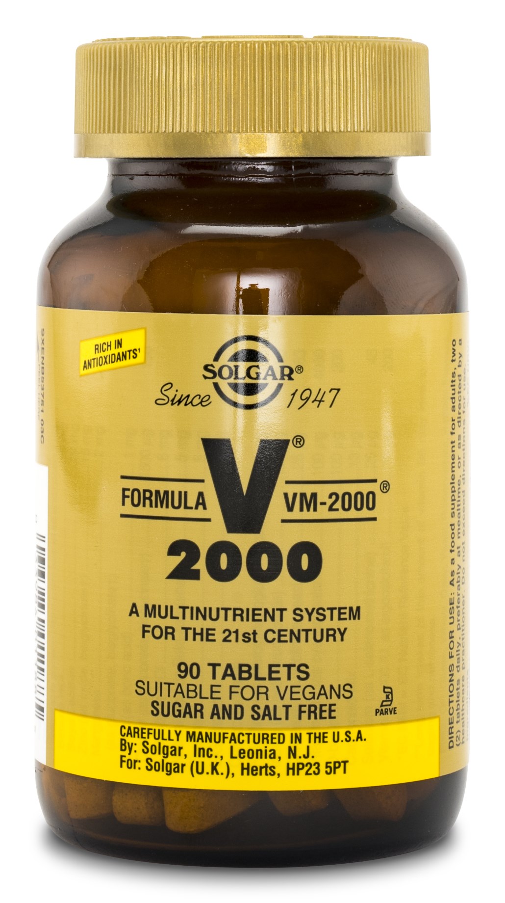 Køb Solgar VM-2000 Multivitamin hos Svensk Kosttilskud